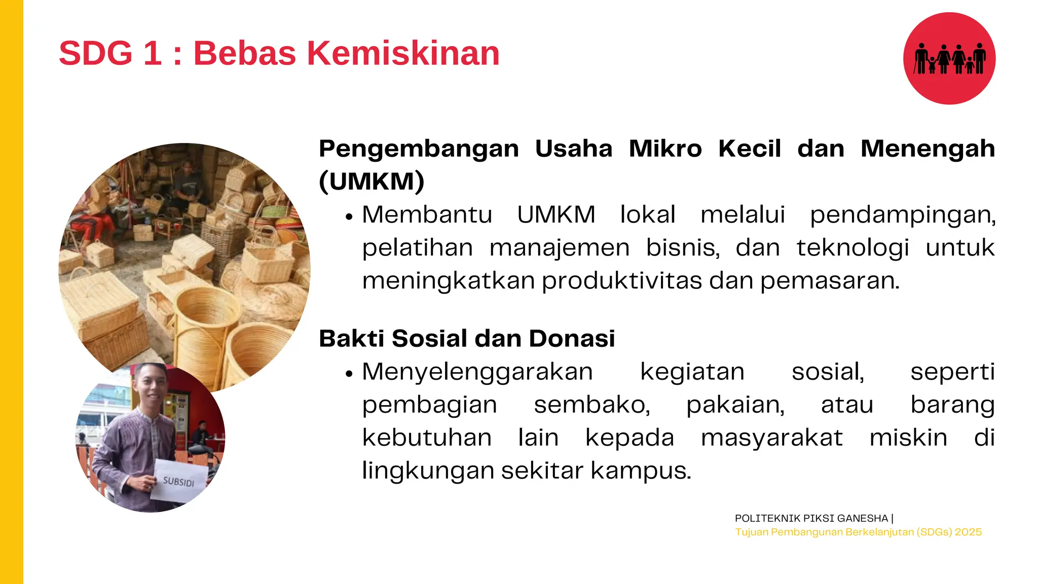 POLITEKNIK PIKSI GANESHA SDGs Tujuan sdg | PDF