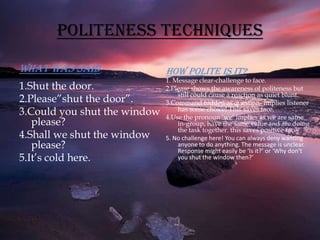 Politeness | PPTX