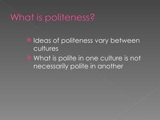 Politeness | PPT