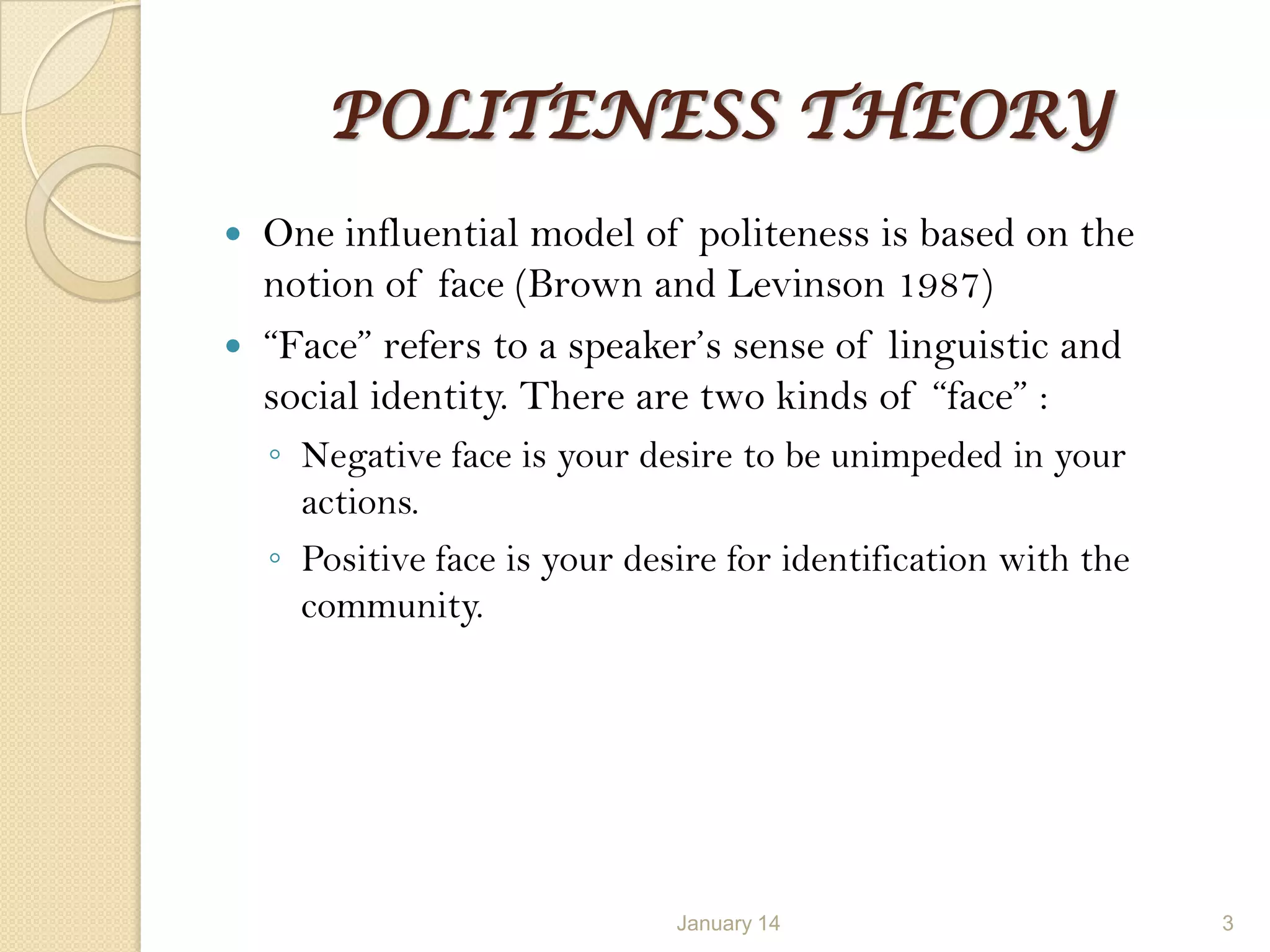 POLITENESS | PPTX