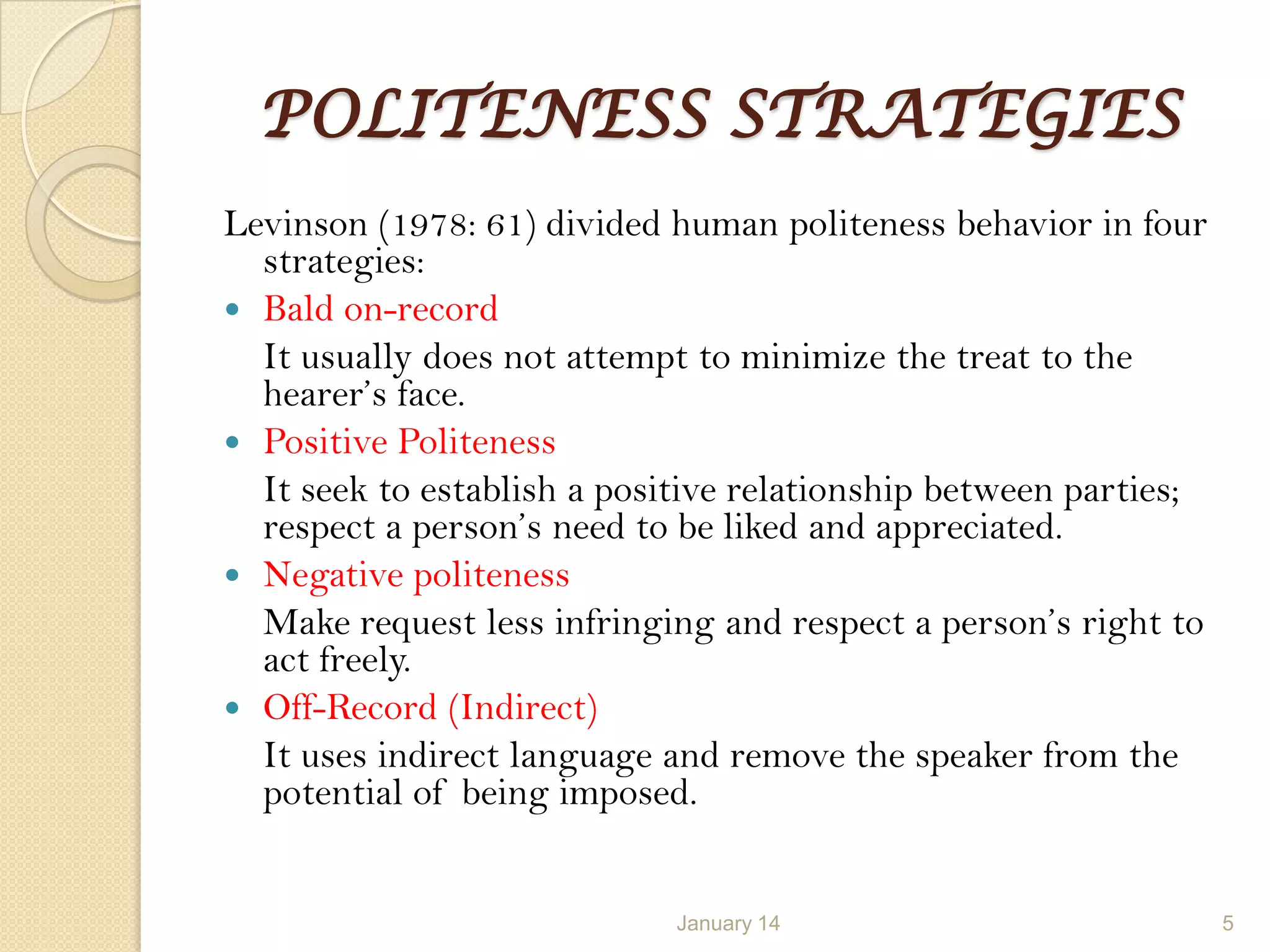 POLITENESS | PPTX