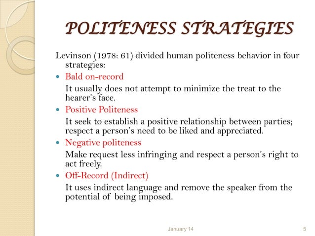 POLITENESS | PPTX