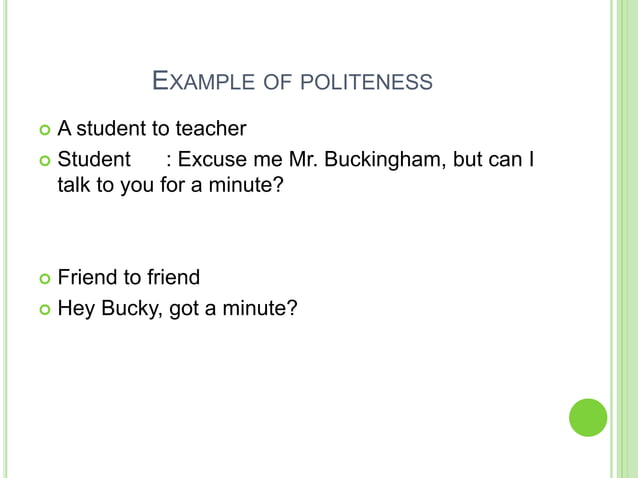 Politeness in discourse.pptx | Education