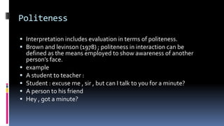 Politeness & Interaction | PPTX