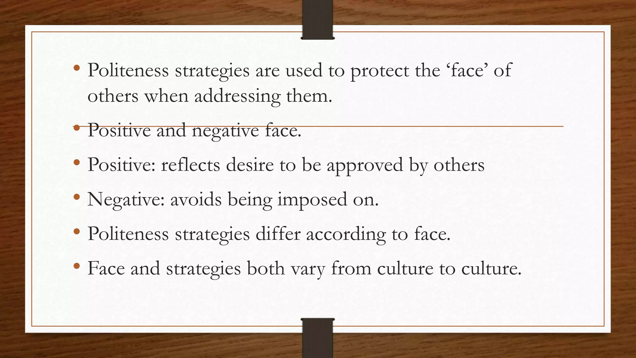 Politeness (Pragmatics) | PPTX