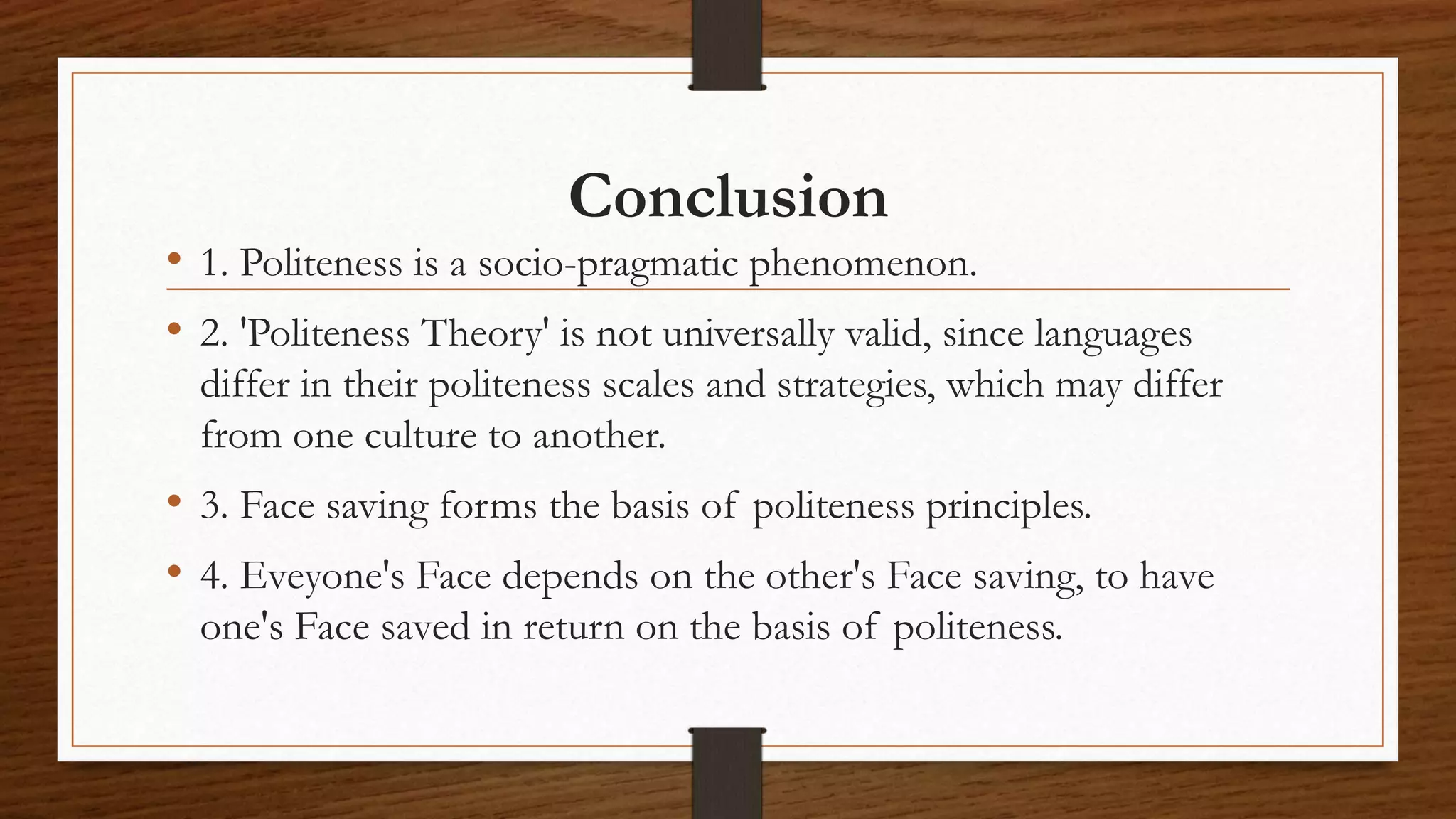 Politeness (Pragmatics) | PPTX