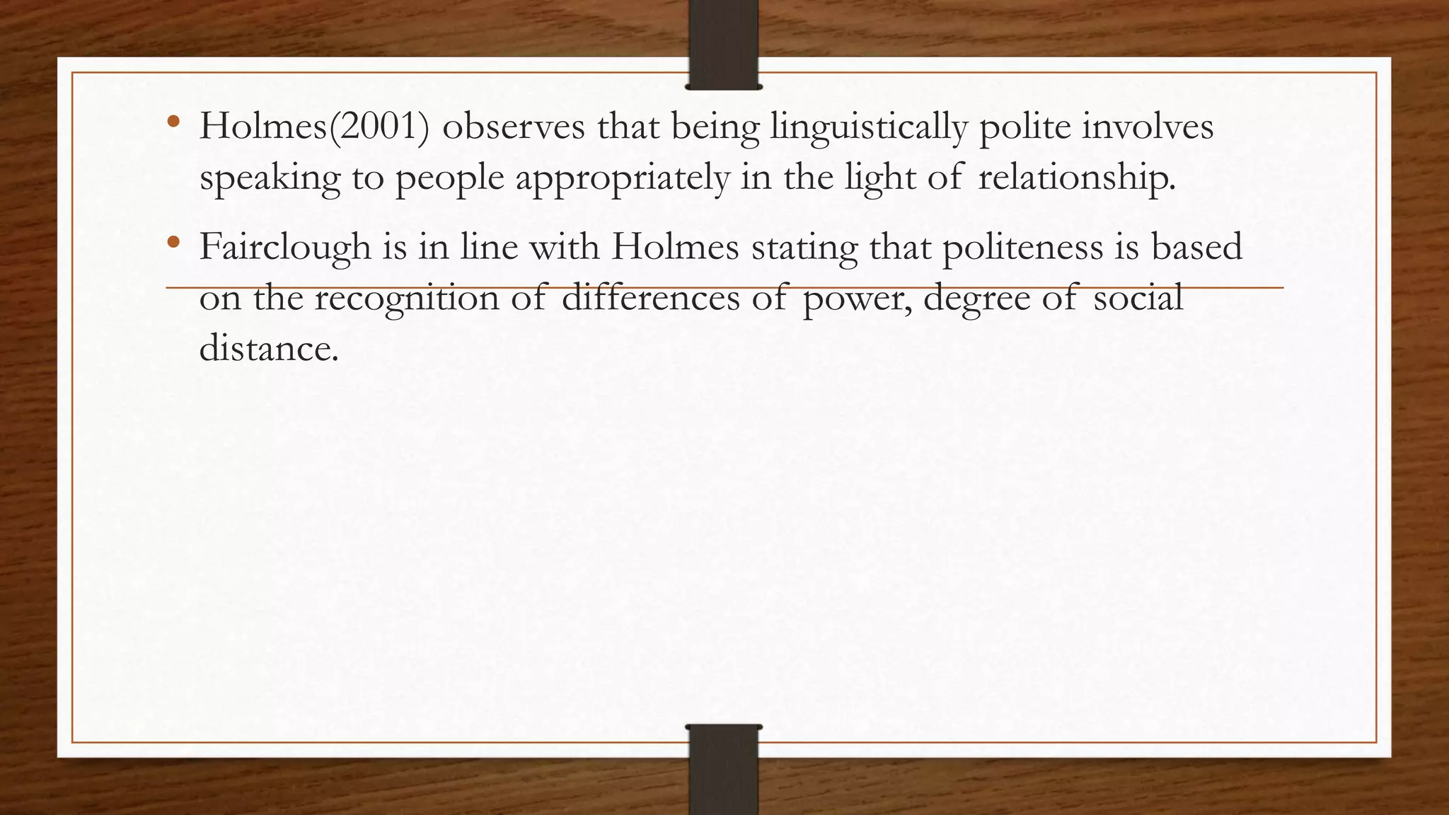 Politeness (Pragmatics) | PPTX
