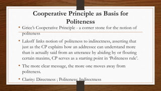 Politeness (Pragmatics) | PPTX