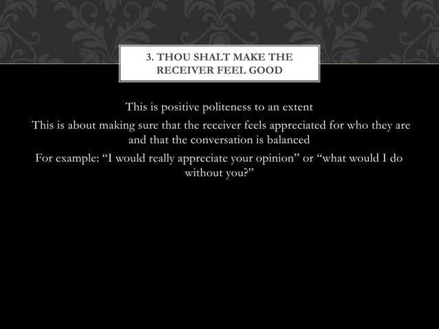 The Politeness Principle by Lakoff - AS English Language | PPTX
