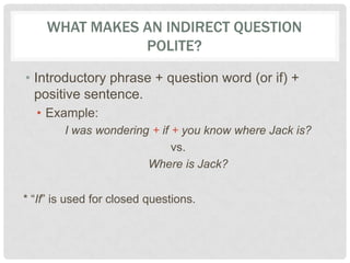 Polite questions and requests | PPTX