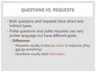 Polite questions and requests | PPTX