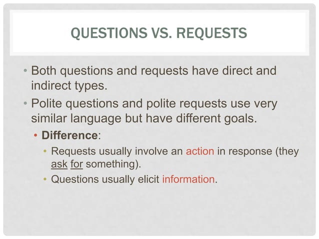 Polite questions and requests | PPT