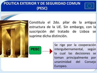 Politica exterior y de seguridad comun de la Union Europea | PPTX
