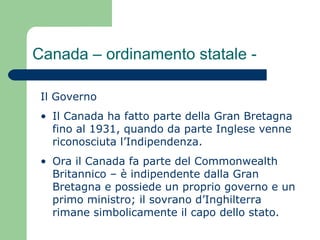 Canada_Ordinamento_Politico | PPT