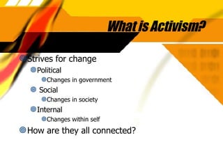 Political Activism in Music | PPT