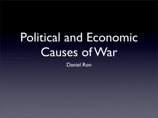 Political And Economic Causes | PPT