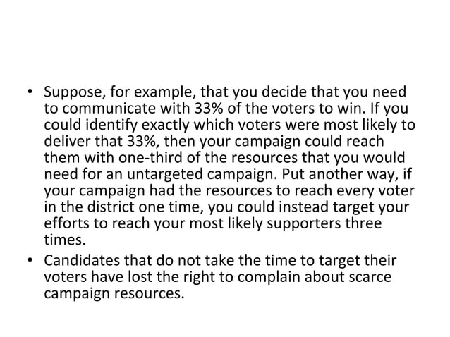 Political Campaign Planning1 | PPT