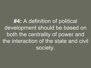 Political Development & Civil Society | PPT