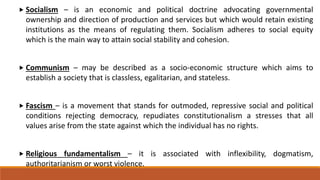 POLITICAL-IDEOLOGIES.pptx | Politics