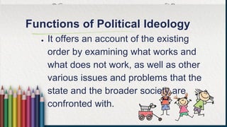 Political Ideologies and the Meaning Behind It | PPTX