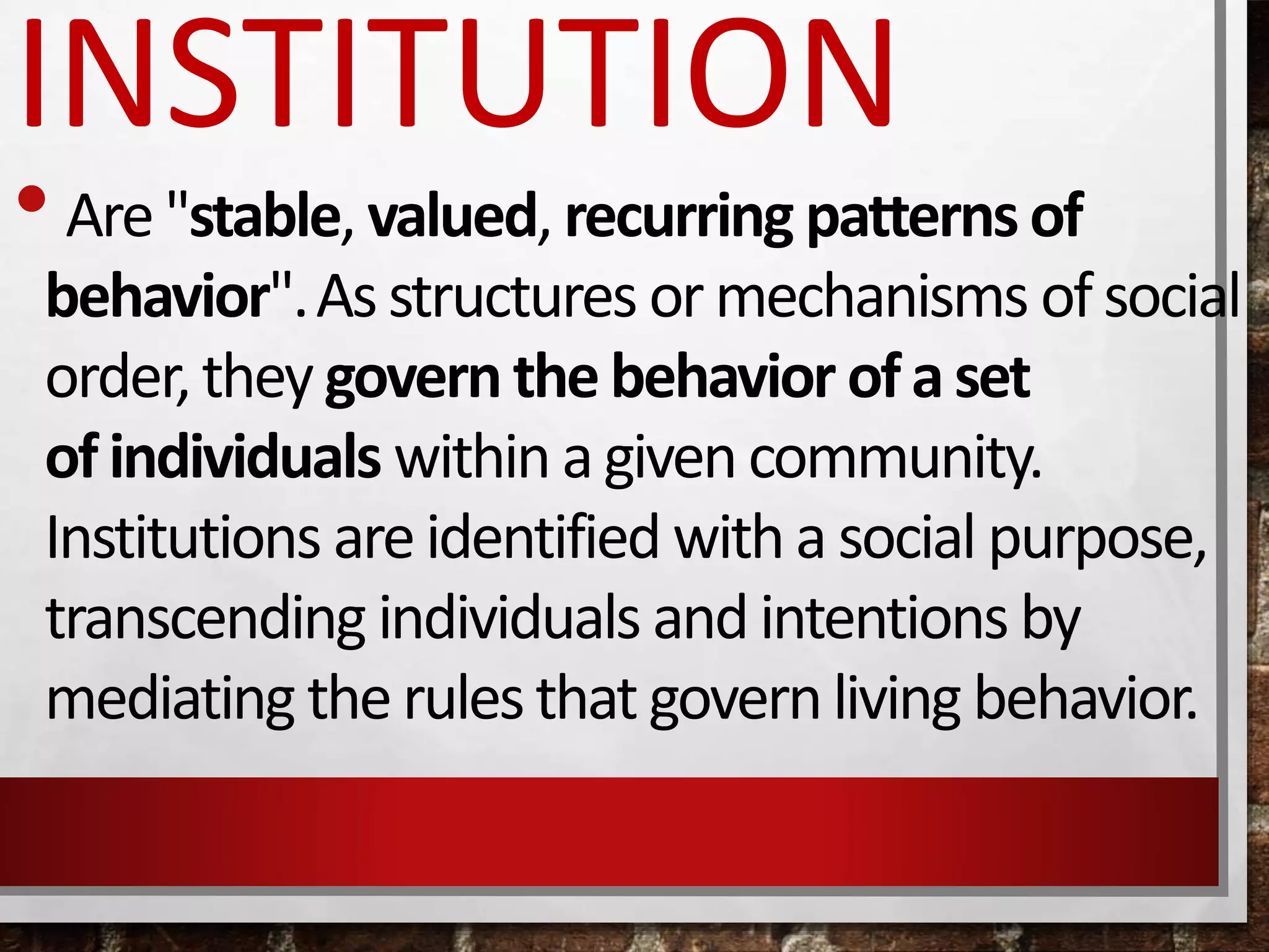 Political institutions | PPTX