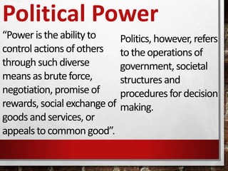 Political institutions | PPTX