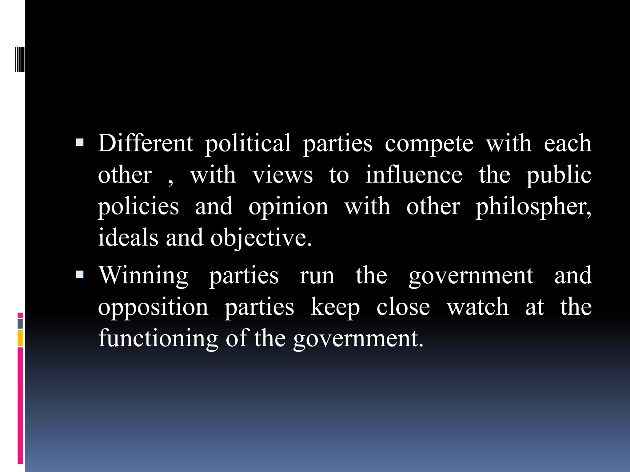 Political parties and its function and charactristics. | PPTX
