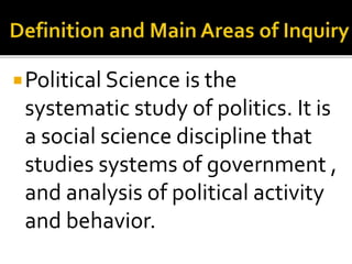 Political science | PPTX
