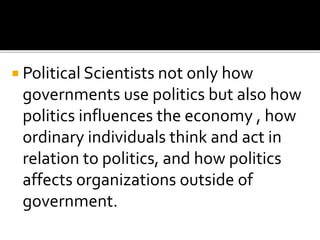 Political science | PPTX