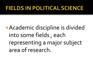 Political science | PPTX