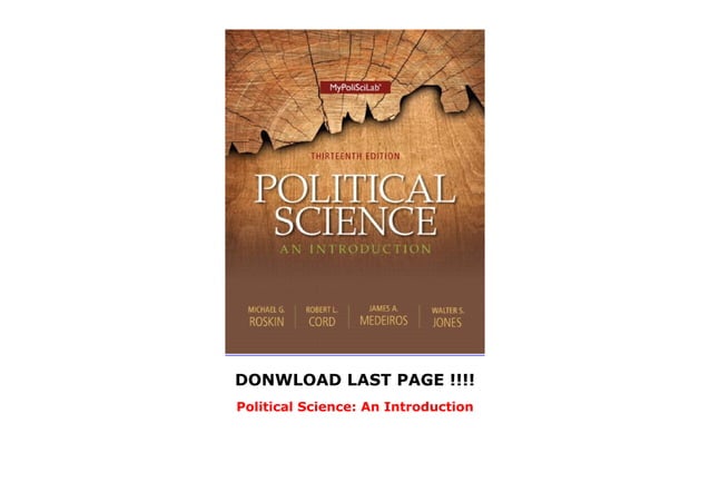 Political Science: An Introduction | PPT