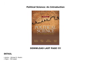 Political Science Introduction Guidebook | PPT