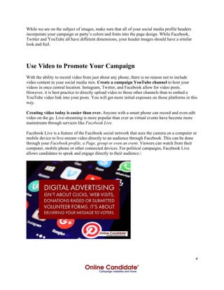 Political Social Media Strategy Tips | PDF