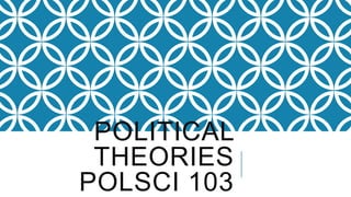powerpoint POLITICAL-THEORIES-POLSCI-103 (2) | PPTX