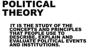 powerpoint POLITICAL-THEORIES-POLSCI-103 (2) | PPTX