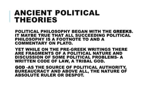 powerpoint POLITICAL-THEORIES-POLSCI-103 (2) | PPTX