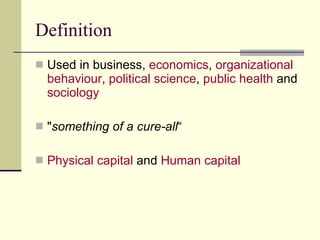 What is social capital | PPT