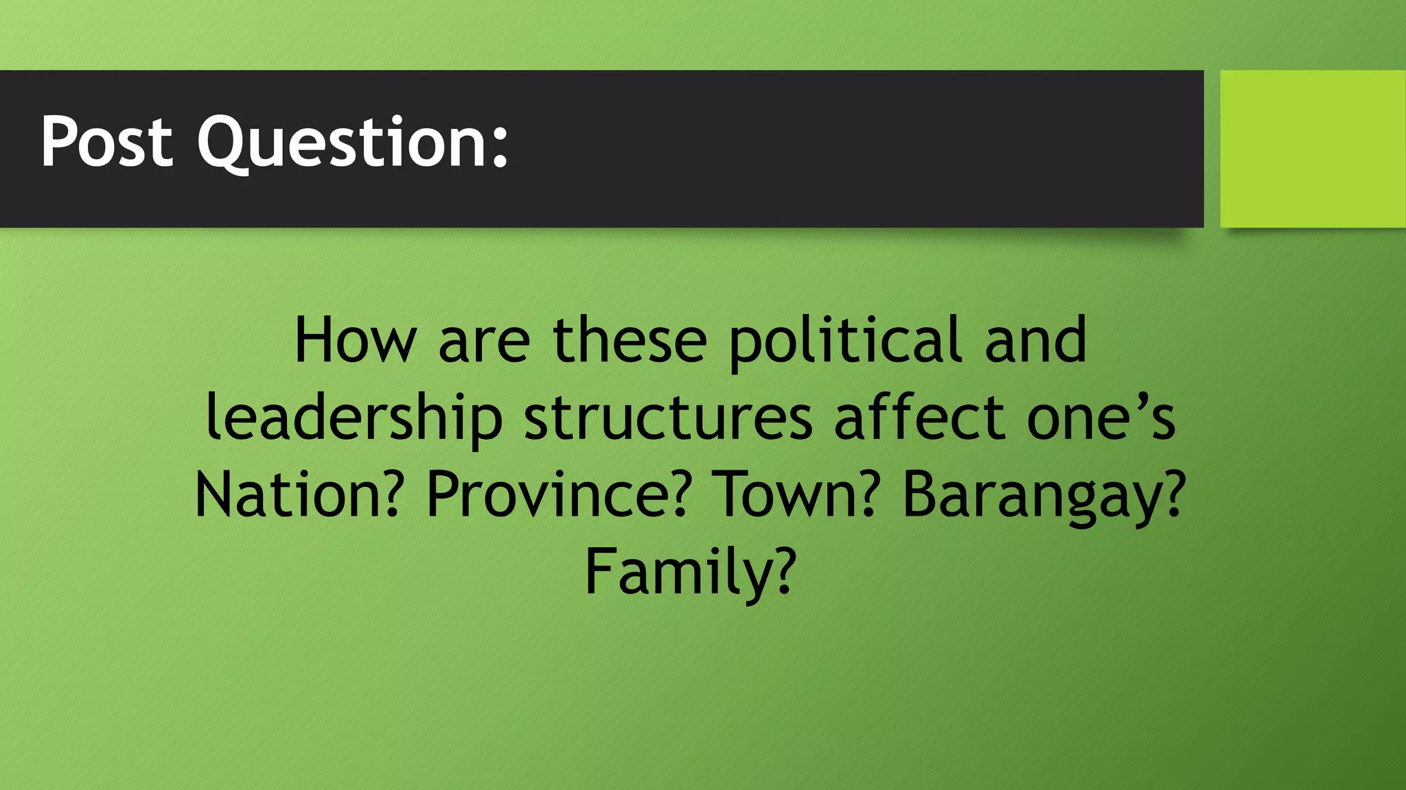 Political and Leadership Structures ....pptx