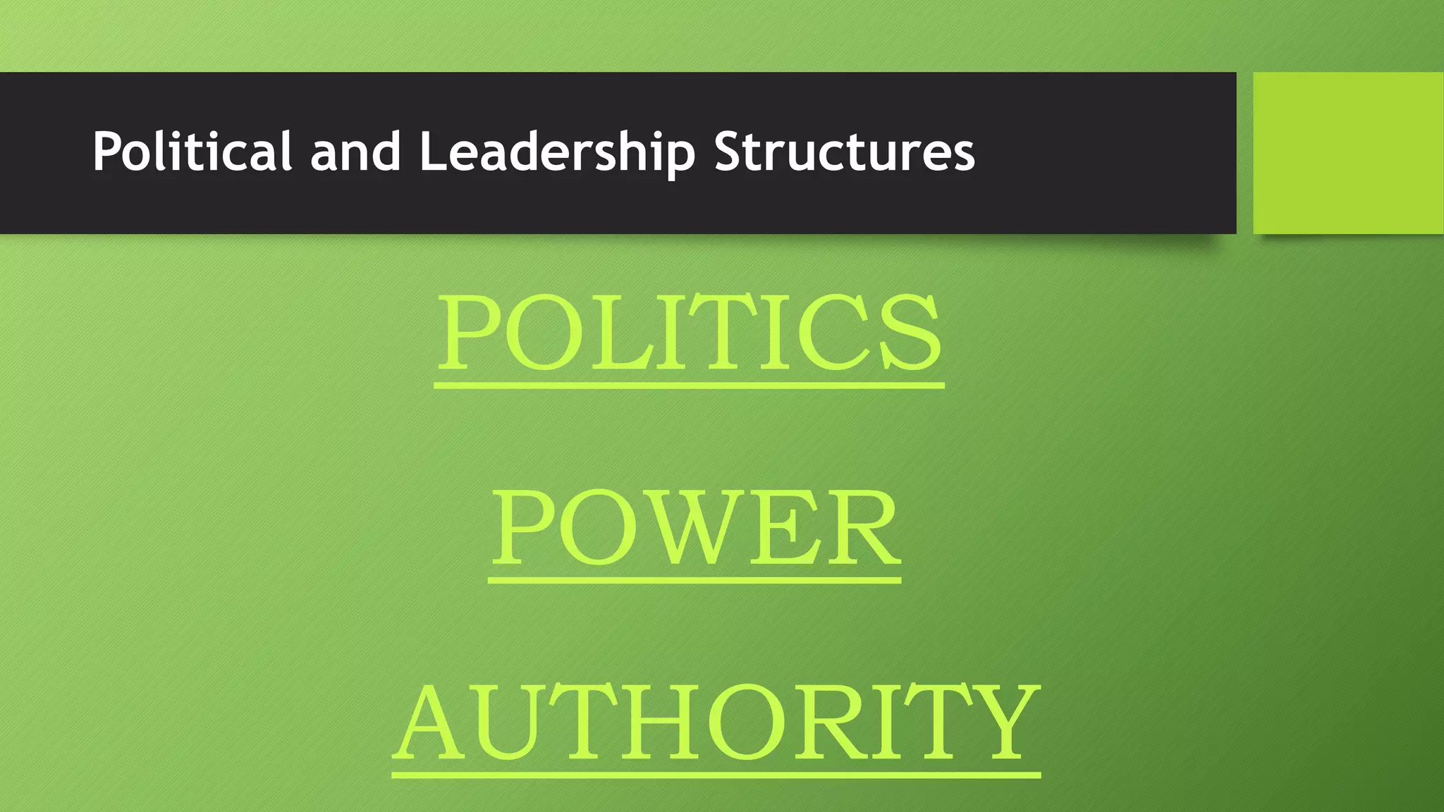Political and Leadership Structures ....pptx