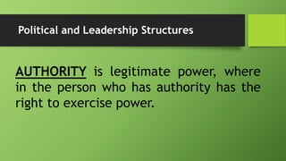 Political and Leadership Structures ....pptx