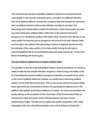 Political arrogance | DOCX