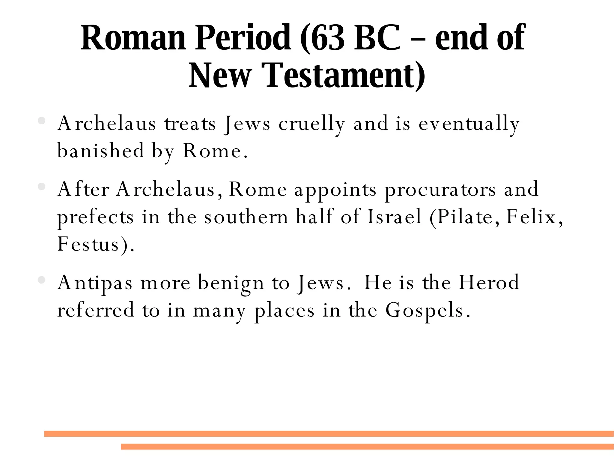 Political Background to the Gospels | ODP