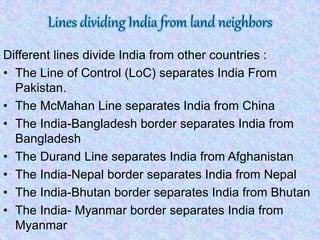 Political boundaries of India presentation.pptx | Asia Travel | Travel ...