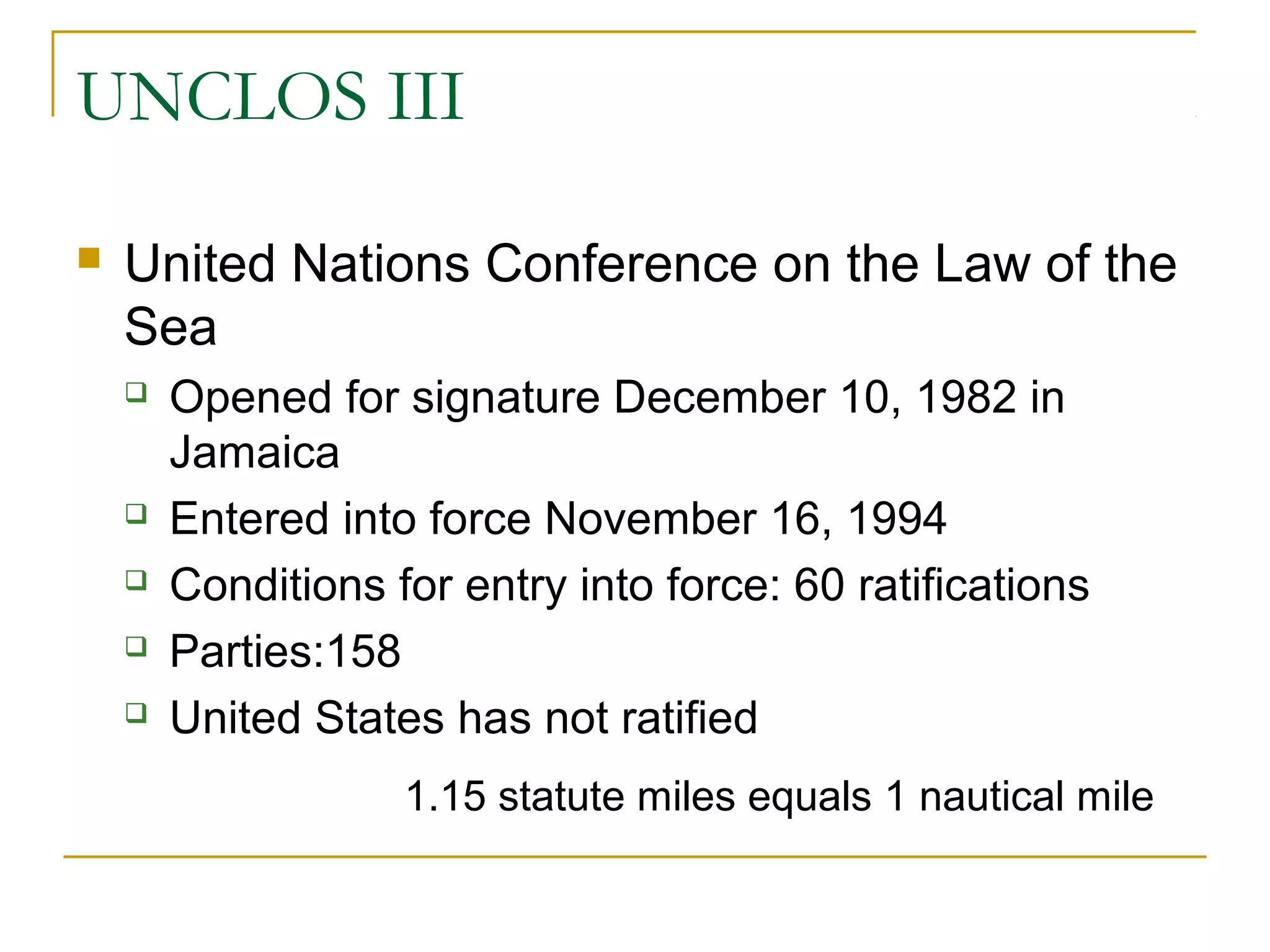 Political Boundaries and UNCLOS | PPT