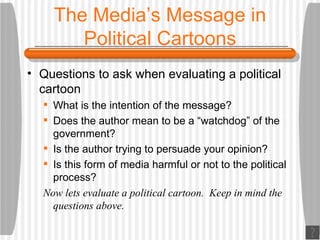 Political cartoon lesson plan | PPT