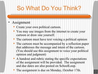 Political cartoon lesson plan | PPT