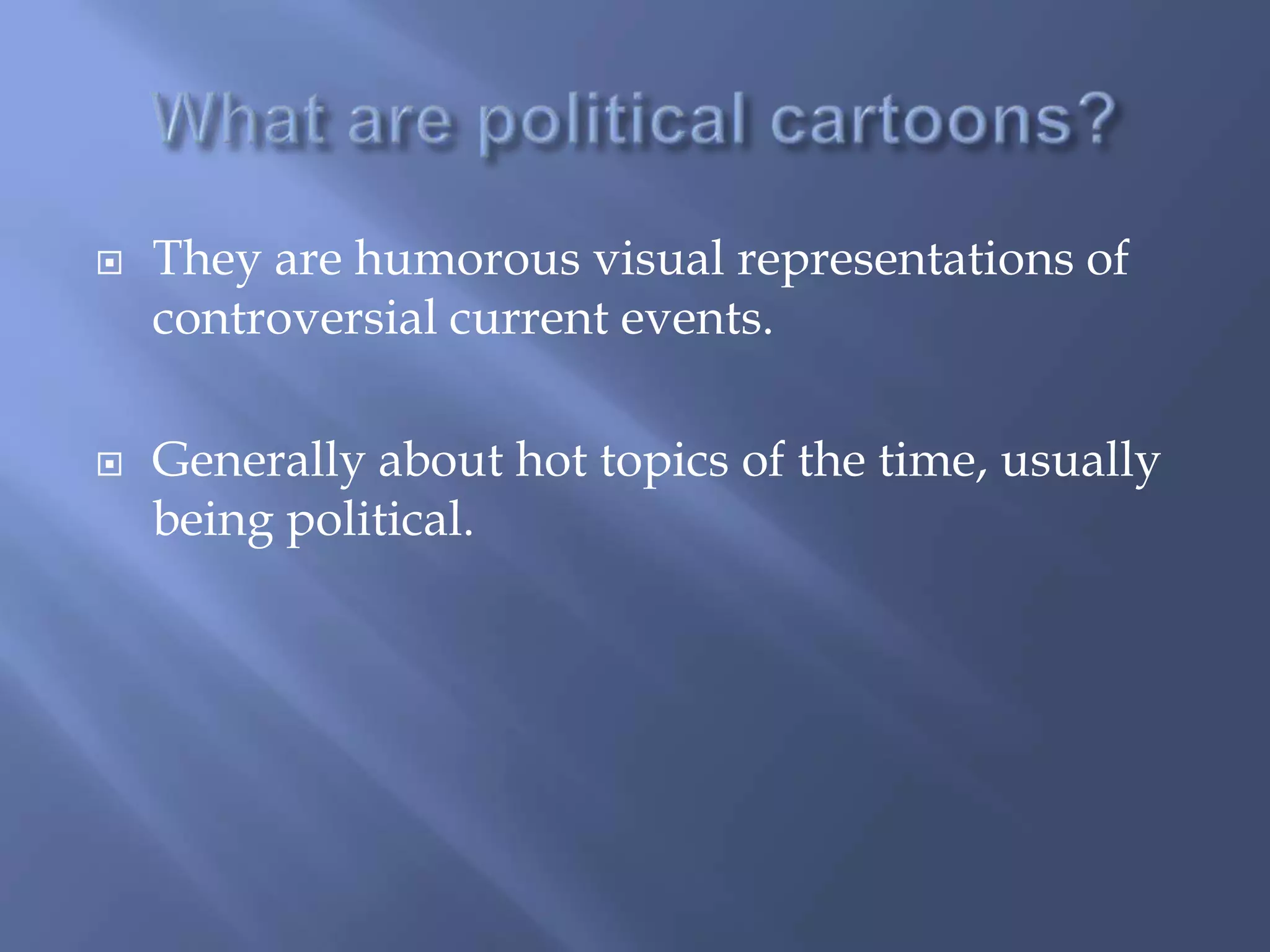 Political cartoon presentation | PPTX