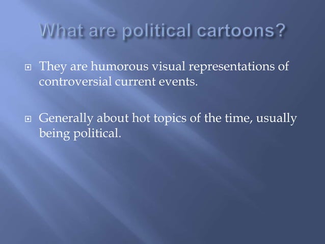 Political cartoon presentation | PPTX