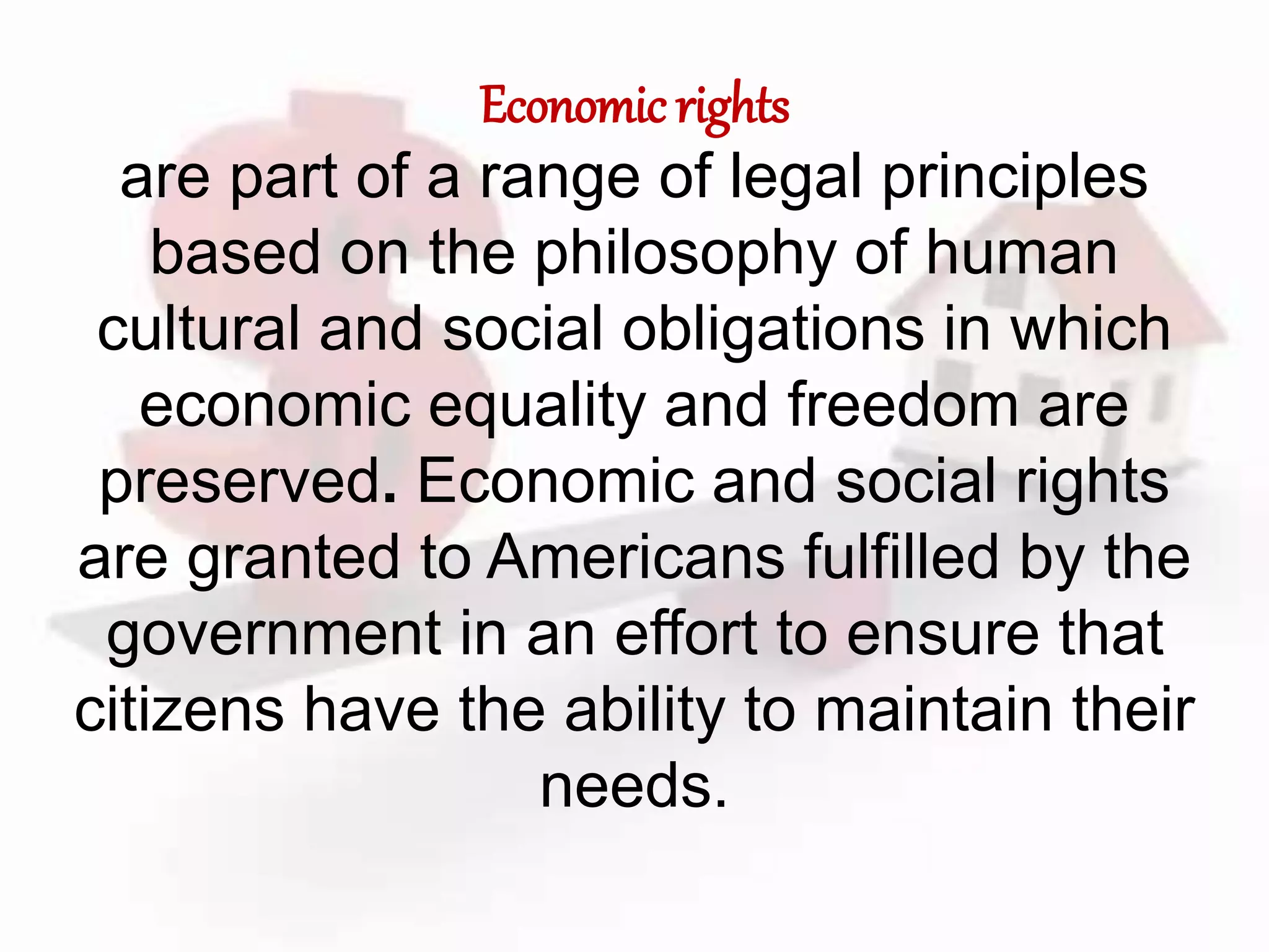Political, civil,social and economics rights of citizens | PPTX