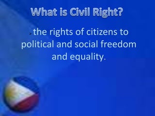 Political, civil,social and economics rights of citizens | PPTX